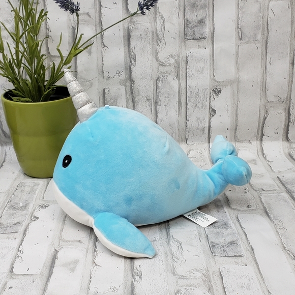 Kellytoy | Toys | Kellytoy Squishmallow 2 Narwhal Wally Blue Plush ...